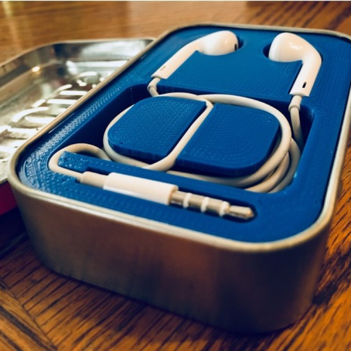 3D Printable Altoids Earbud Case by CHRISTOPHER STEELE