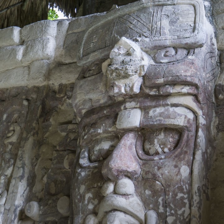 3D Printable Detail of The Temple of The Masks of Kohunlich [1] by Scan ...