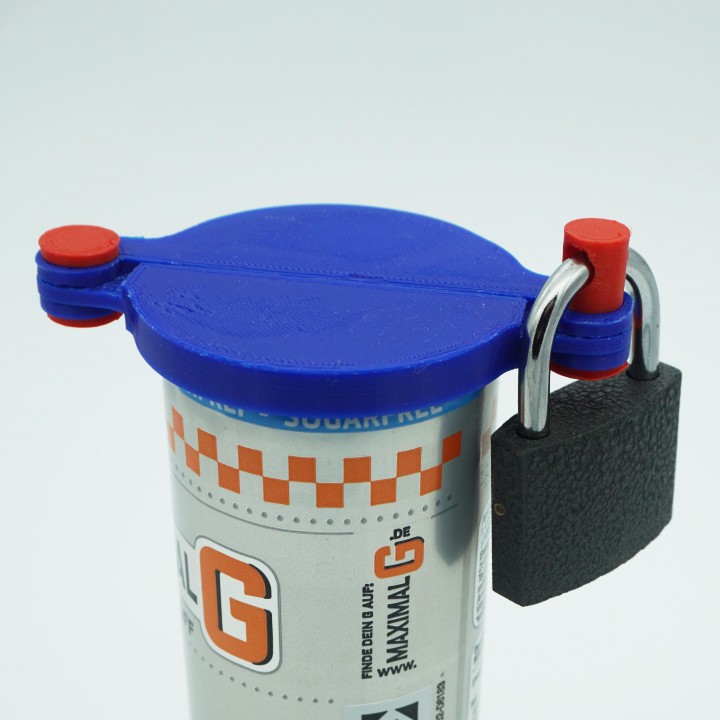 3D Printable Lockable cap by Leonard Diehl
