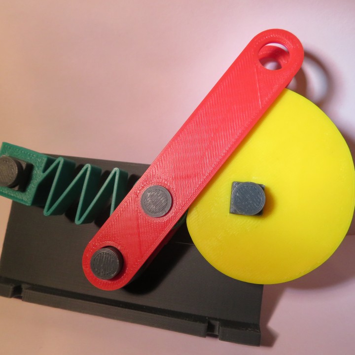3D Printable Camshaft spring mechanism by EL3D