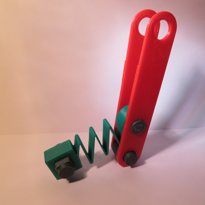 3D Printable Camshaft spring mechanism by EL3D