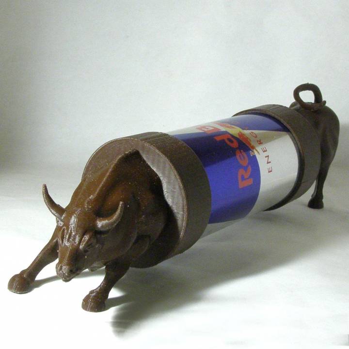 3D Printable RedBull - Front and Back by Dustin Reynolds