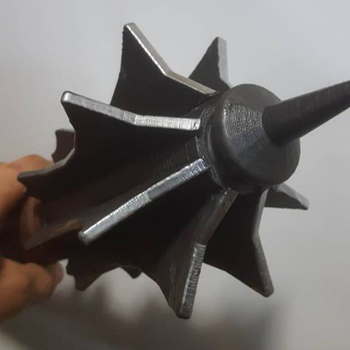 3D Printable Medieval Mace head by William Piotrowski