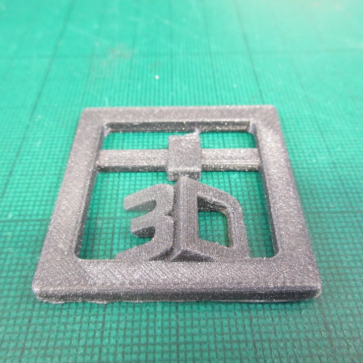 3D Printable 3D print Badge/Keyfob by Jeremy Connaughton