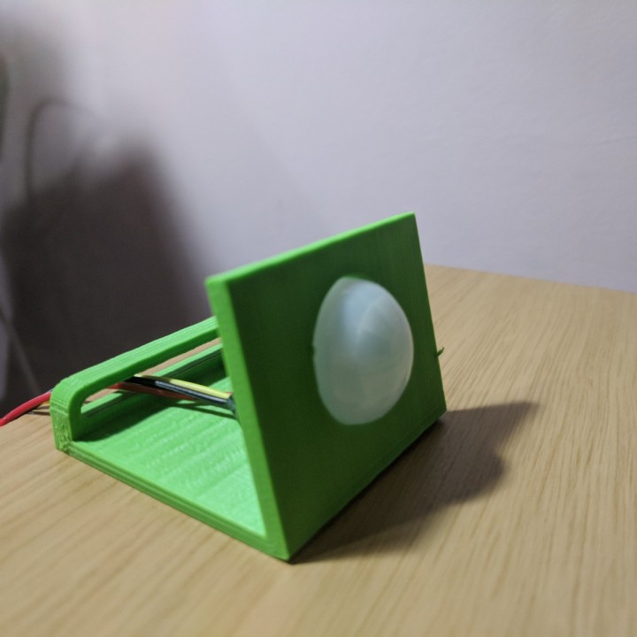 3D Printable PIR sensor faceplate - Bracket for PIR sensor with wire ...