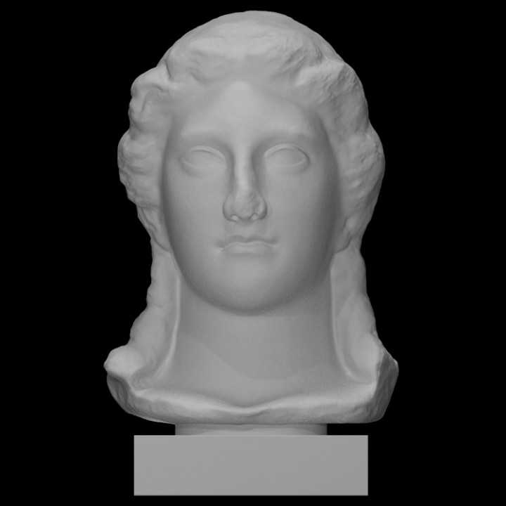 3D Printable Head of Apollo by Scan The World
