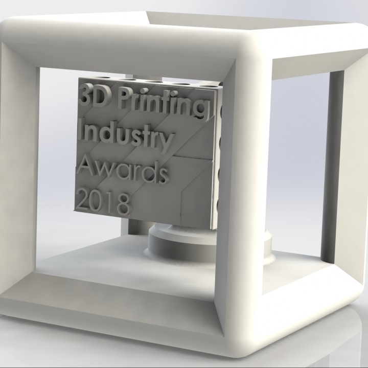 3D Printable 3D Printing Awards 2018 Trophy - by Don Heuts by Don Heuts