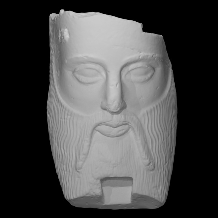 3D Printable Mask of the River God Achelous (no base) by Scan The World
