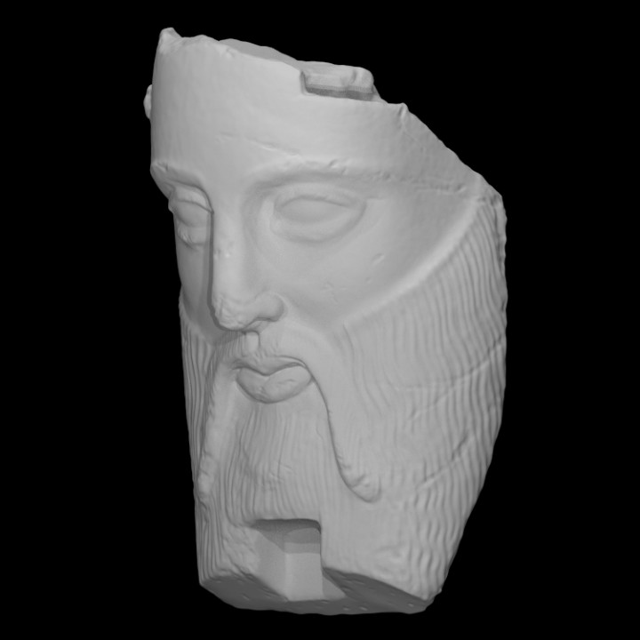 3D Printable Mask of the River God Achelous (no base) by Scan The World