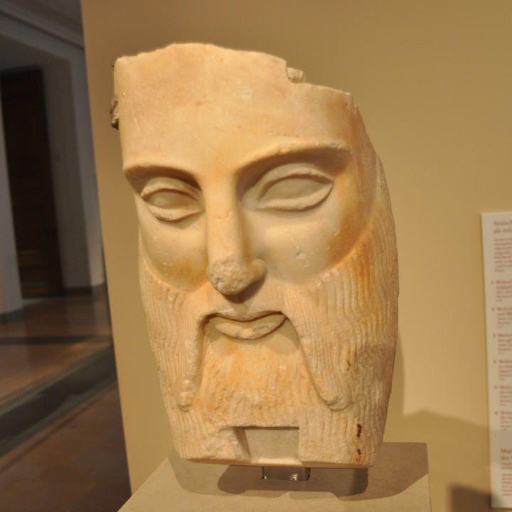 3D Printable Mask of the River God Achelous (no base) by Scan The World