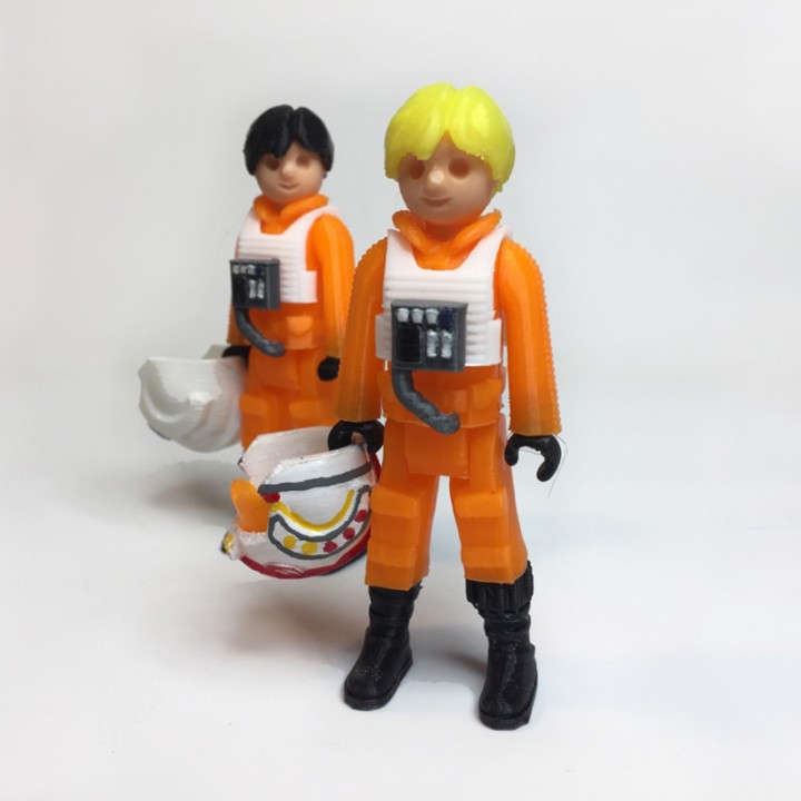3D Printable Rebel Pilot by Aitor Baltziskueta