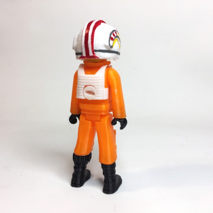 3D Printable Rebel Pilot by Aitor Baltziskueta