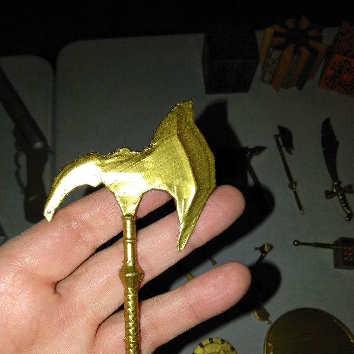 3D Printable DARIUS AXE FROM LEAGUE OF LEGENDS by SHOLM JARBOE