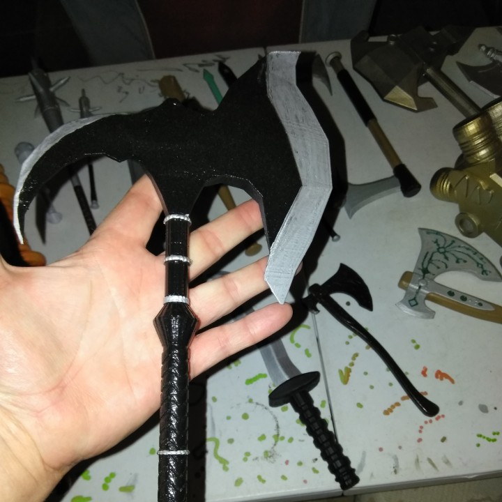 3D Printable DARIUS AXE FROM LEAGUE OF LEGENDS by SHOLM JARBOE