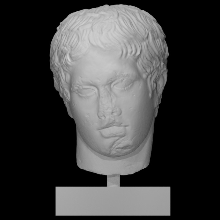 3D Printable Head of Discophoros by Polykleitos of Argos by Scan The World