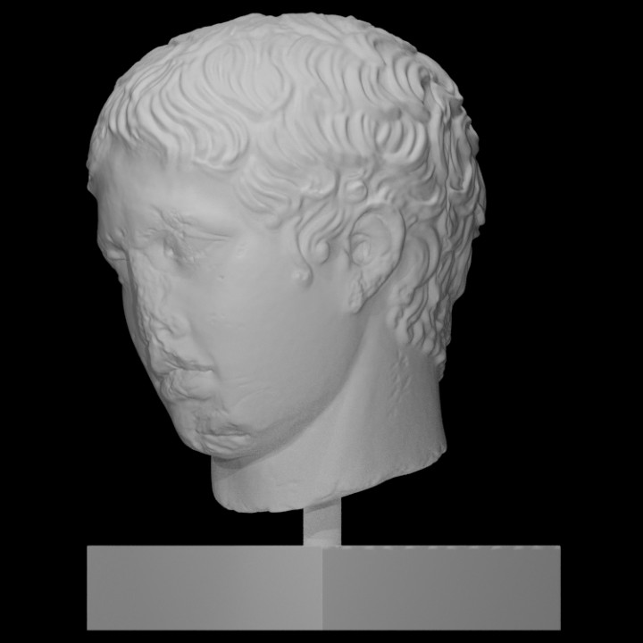 3D Printable Head of Discophoros by Polykleitos of Argos by Scan The World