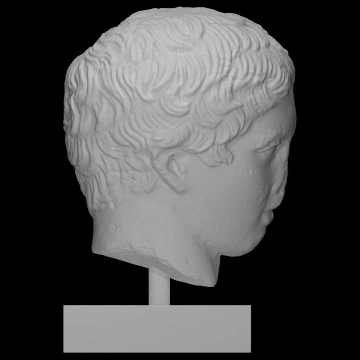 3D Printable Head of Discophoros by Polykleitos of Argos by Scan The World