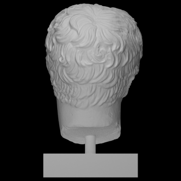 3D Printable Head of Discophoros by Polykleitos of Argos by Scan The World