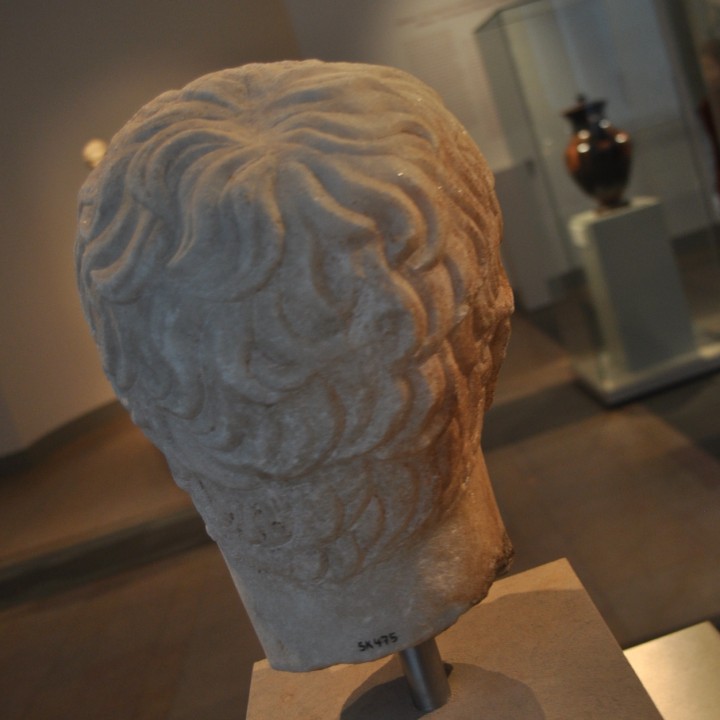 3D Printable Head of Discophoros by Polykleitos of Argos by Scan The World