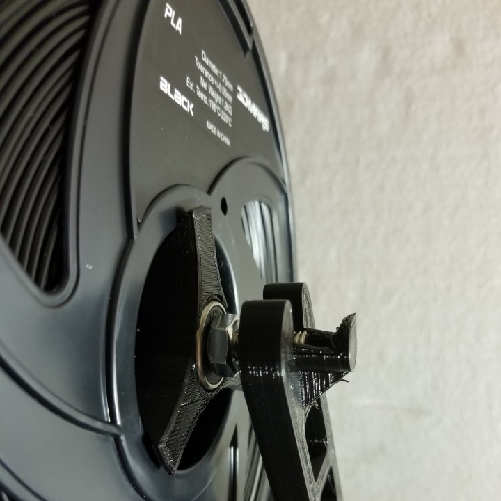 3D Printable Spool Plug with Bearing - 40mm to 65mm by Alien3D