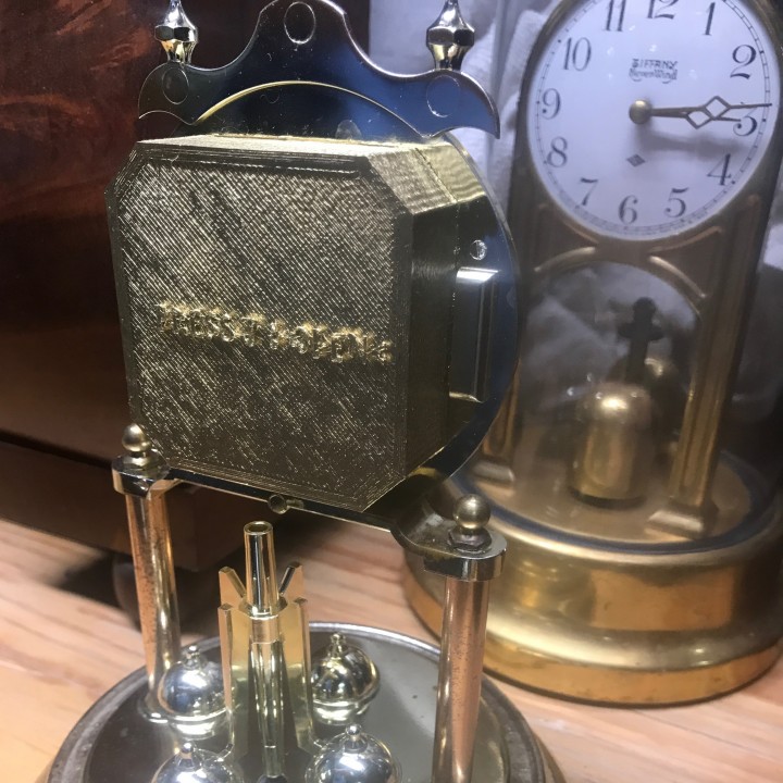 3D Printable Battery Powered Anniversary Clock Cover by Matthew Davis