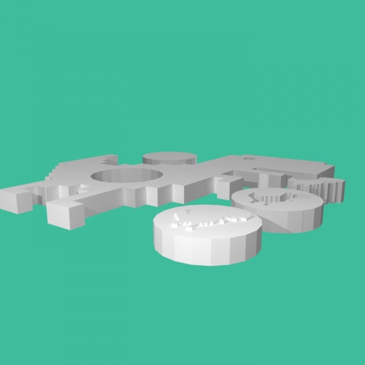 3D Printable Holed dinos by Mykyta Khmel