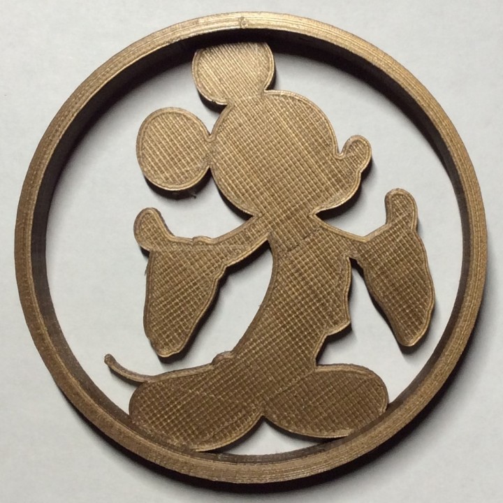 3D Printable Mickey Ornament by Mike Moniz