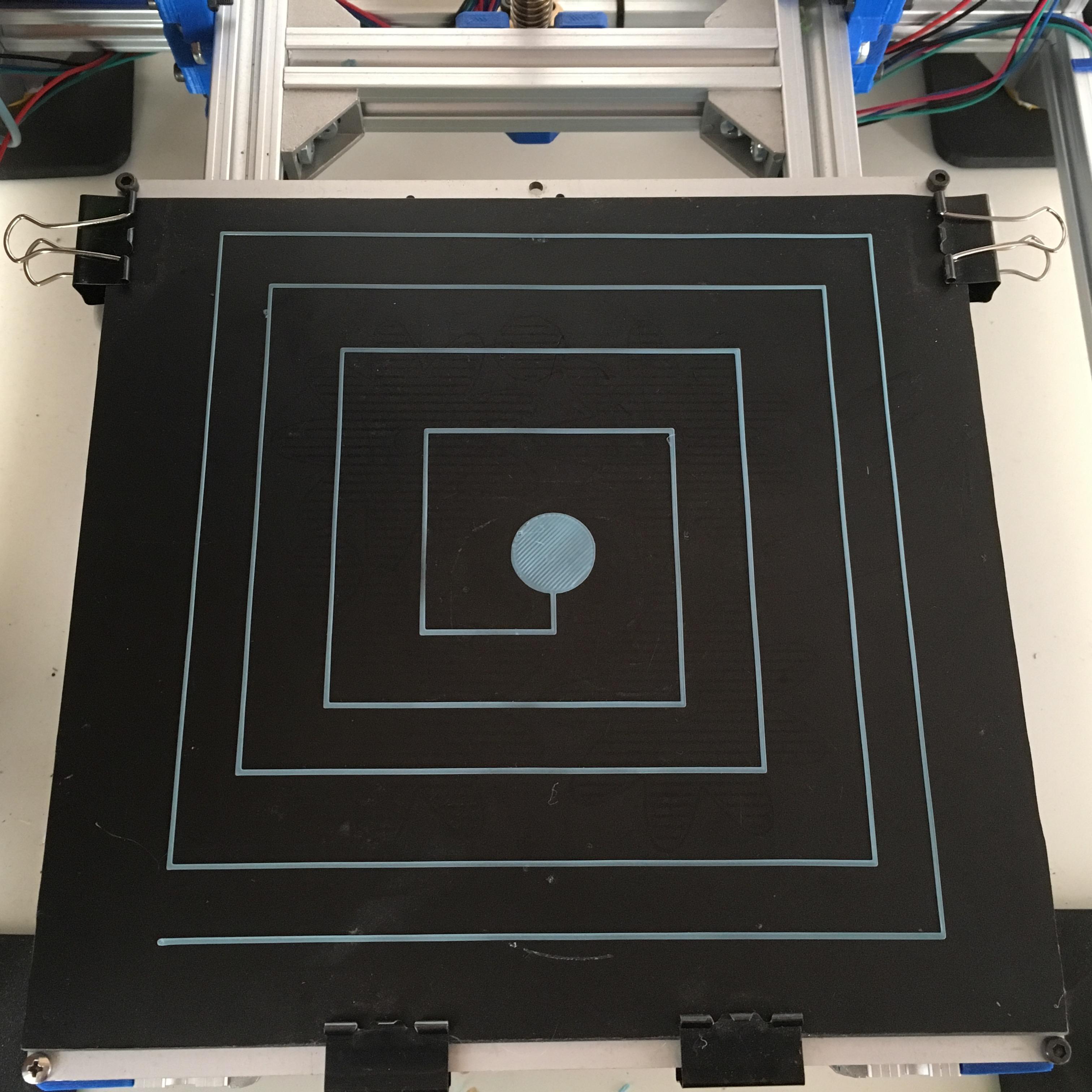 3D Printable CR-10 Bed Level Test by 3D Custom Print
