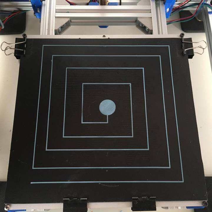 3D Printable CR-10 Bed Level Test by 3D Custom Print