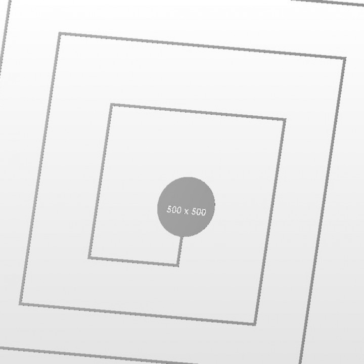 3D Printable CR-10 Bed Level Test by 3D Custom Print