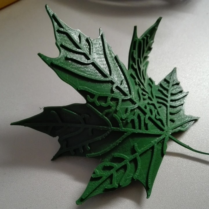 3D Printable Maple Leaf by 3D Custom Print