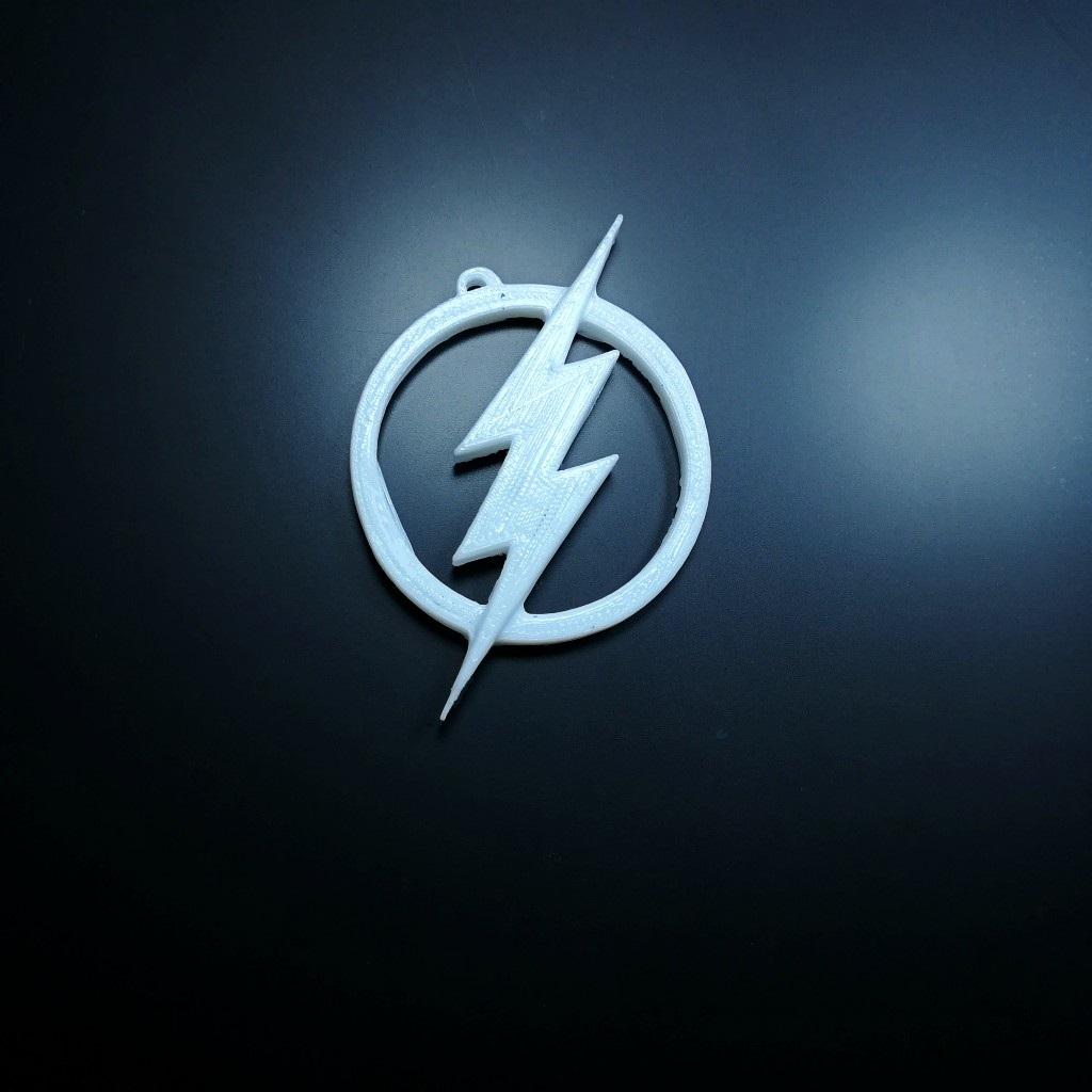 3D Printable The Flash Logo Keychain by 3D Custom Print