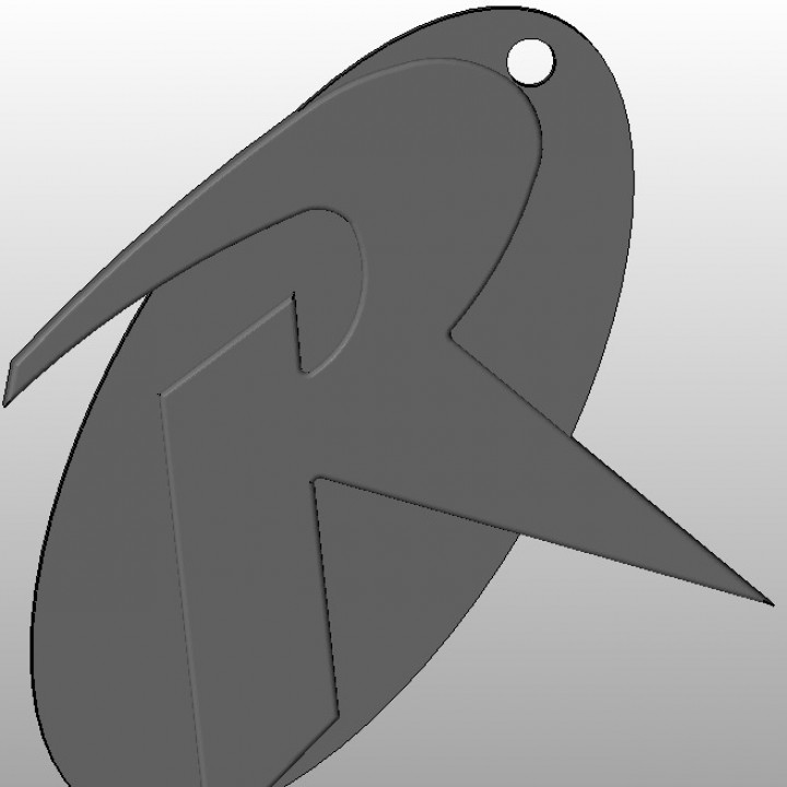 3D Printable Robin Keychain by 3D Custom Print