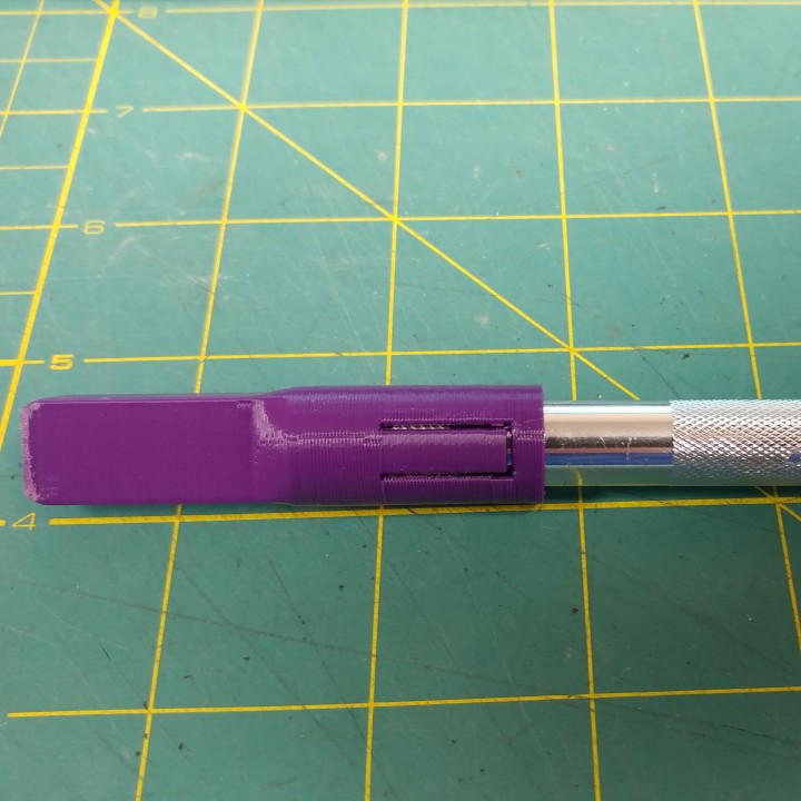 3D Printable #2 Hobby Knife Cap by Michael Grugel