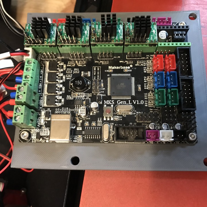 3D Printable MKS Gen L Mainboard Mounting Plate for Tevo Tornado by ...