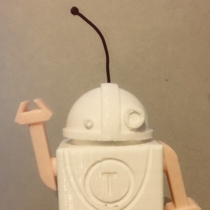 3D Printable Timothy the robot (T-BOT) by Matthew DeLuna