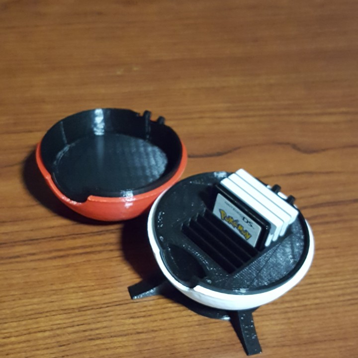 3D Printable Switch & 3Ds/Ds Cartridge Case - Pokeball by Various Projects