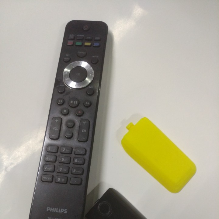 3D Printable Philips Tv Remote Big Battery cover by Juan Francisco ...