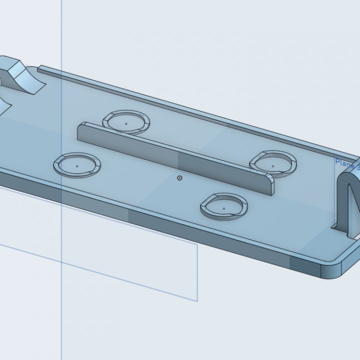 3D Printable Samsung TV Remote control Battery lid by Federico