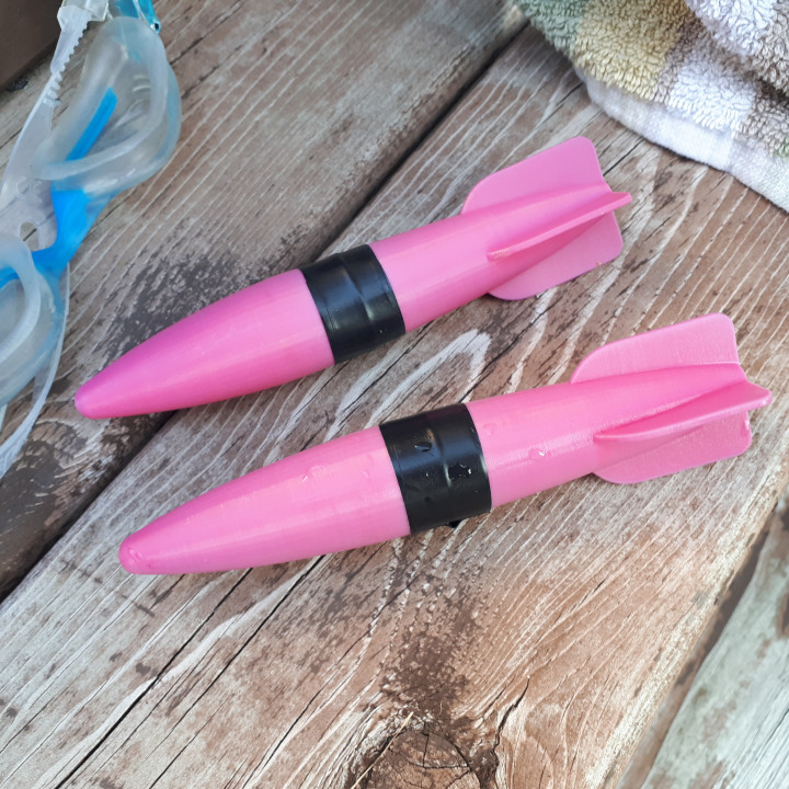 3D Print of Torpedo Pool Toy by WickedBlock