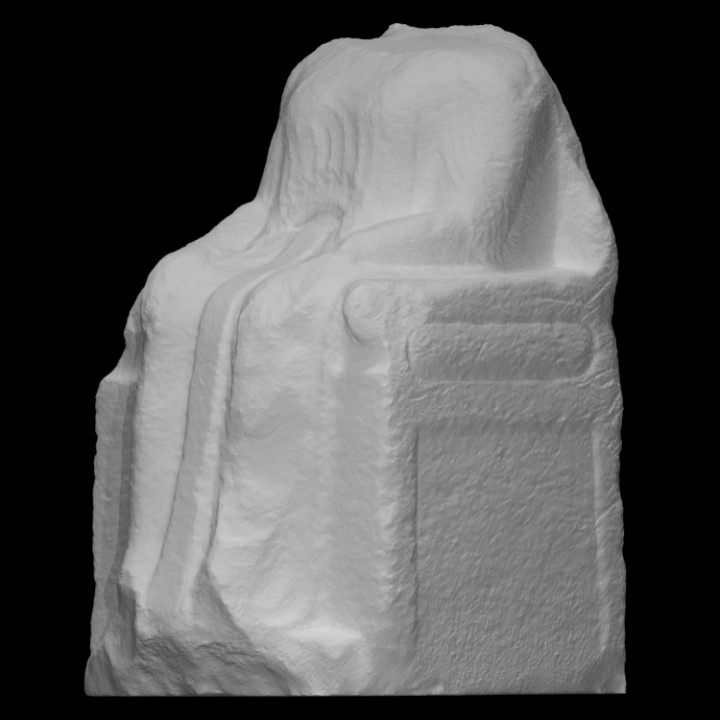 3D Printable Enthroned Woman by Scan The World