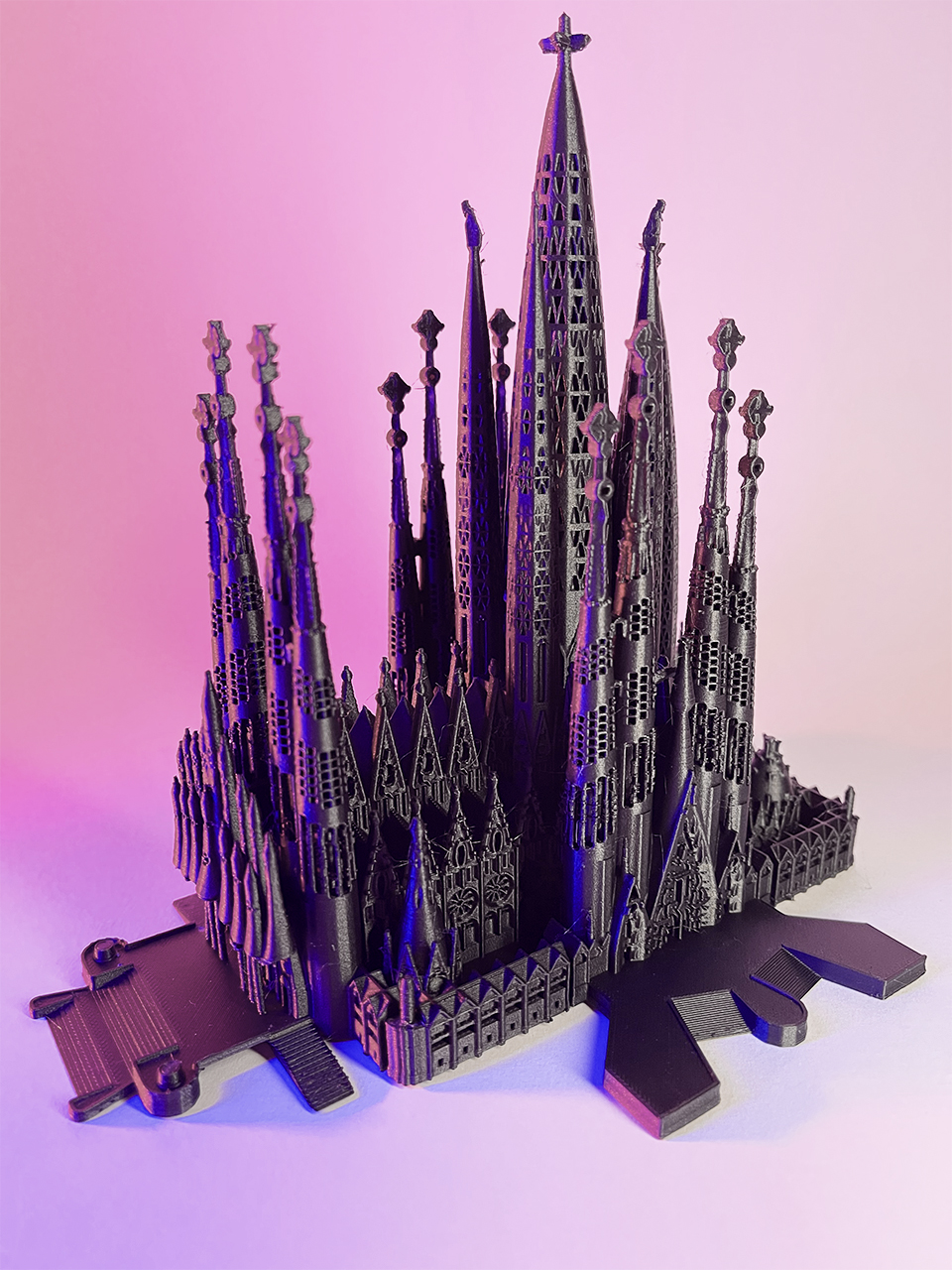 3D Printable Sagrada Familia, Complete - Barcelona by MiniWorld3D