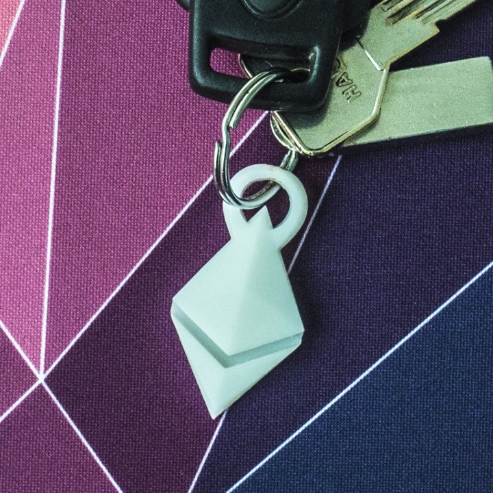 3D Printable Crypto keychain: Ethereum by VECTARY - the free, online 3D ...