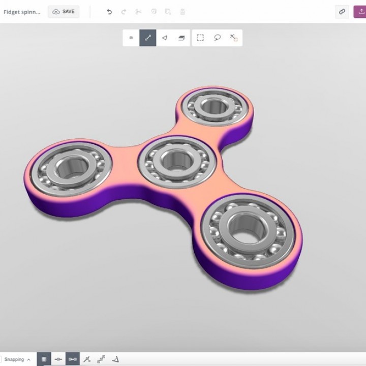 3D Printable DIY: Simple fidget spinner by VECTARY - the free, online ...