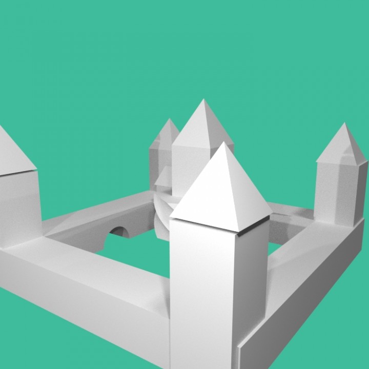 3D Printable ancient temple by joshua rosario