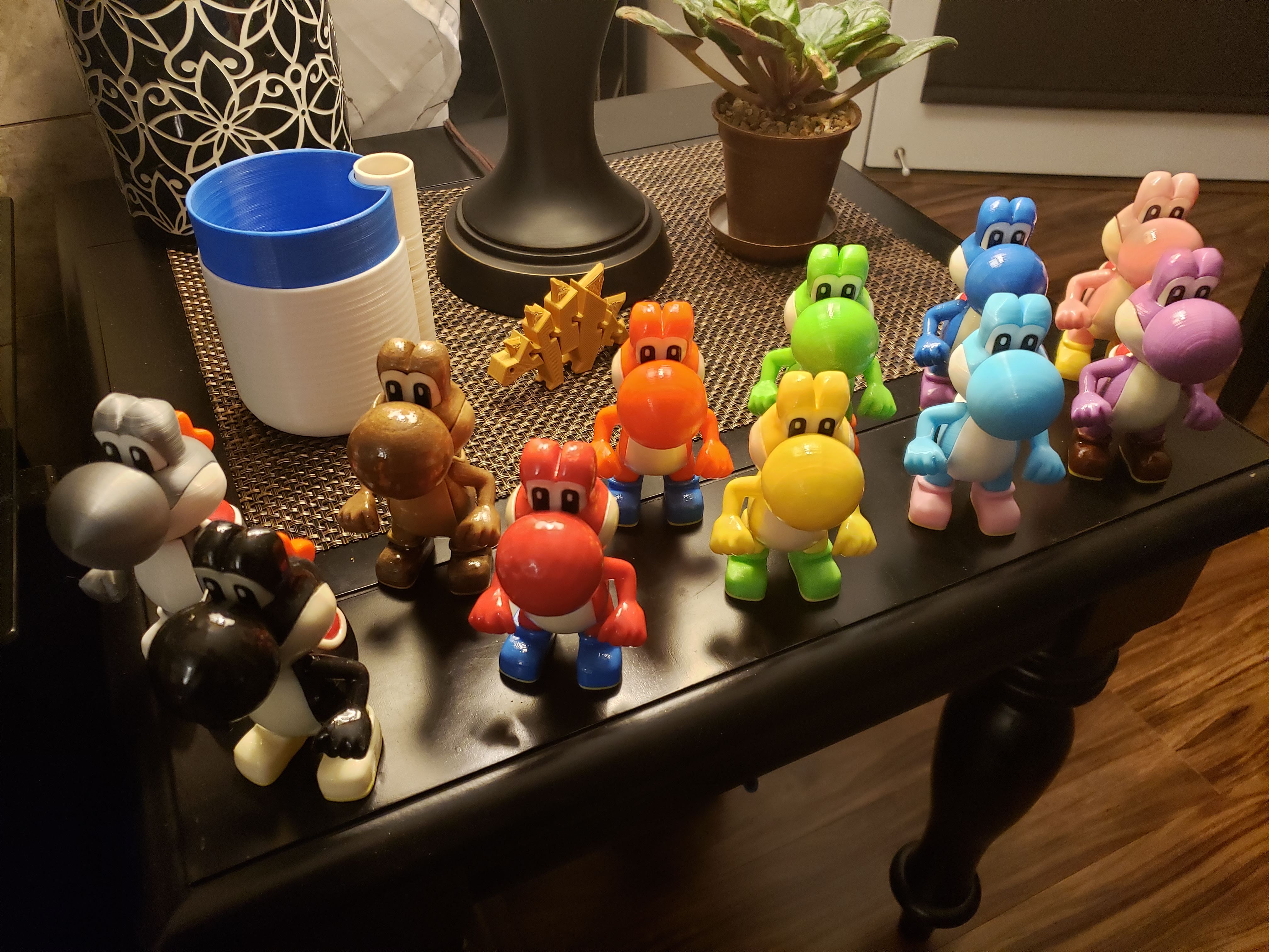 3D Printable Yoshi from Mario games - Multi-color by Bruno Pitanga Maia