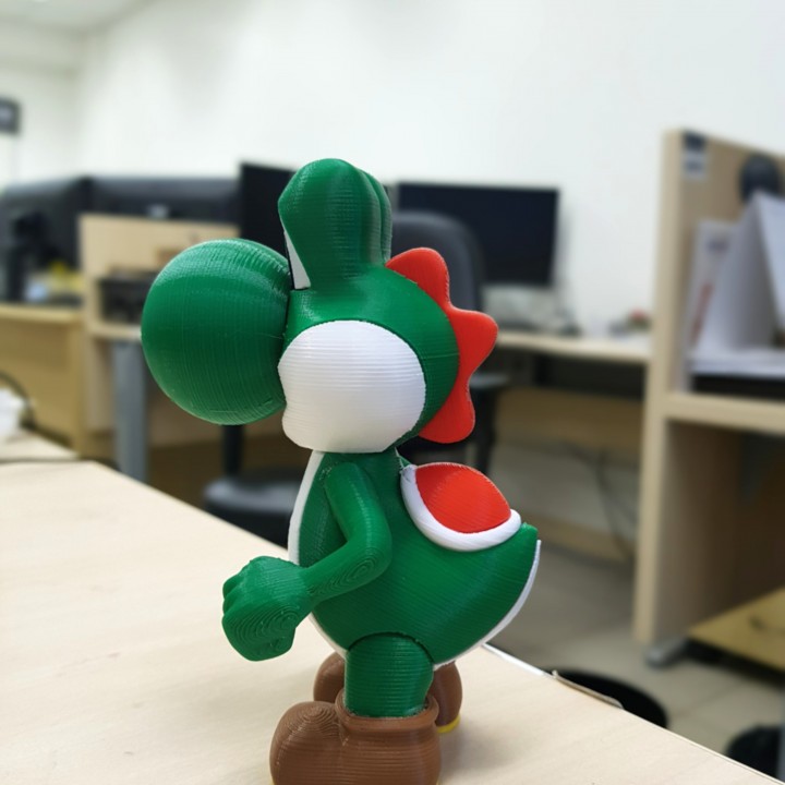 3D Printable Yoshi from Mario games - Multi-color by Bruno Pitanga Maia