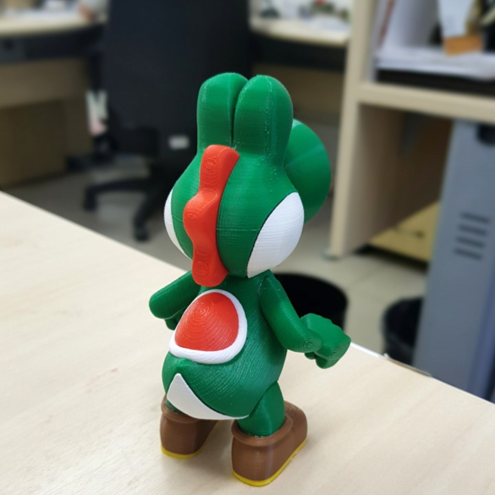 3D Printable Yoshi from Mario games - Multi-color by Bruno Pitanga Maia