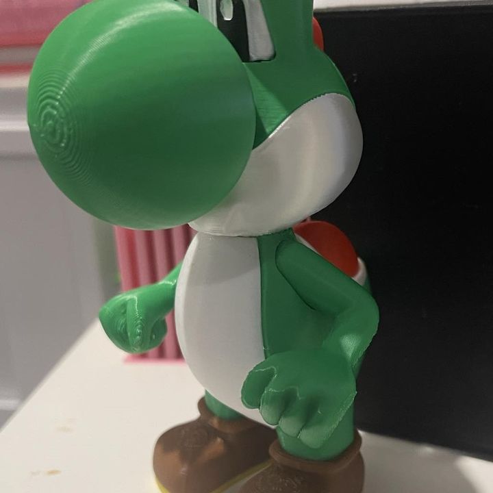 3D Print of Yoshi from Mario games - Multi-color by BecLobley