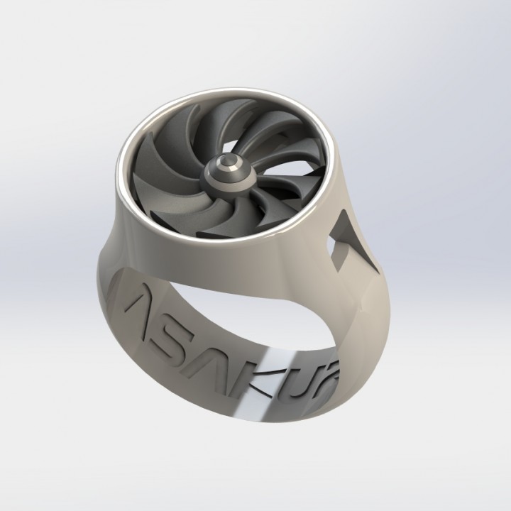 3D Printable Ring Jet Engine by Zeke Asakura